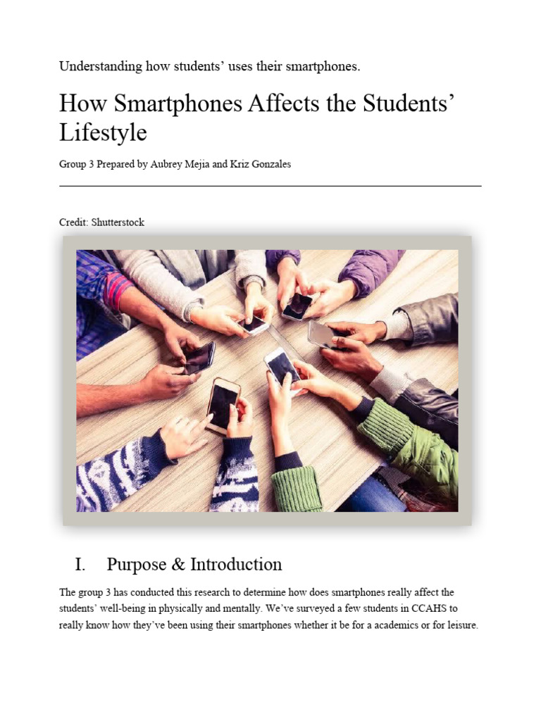 How Smartphones Affects Students Lifestyle | PDF