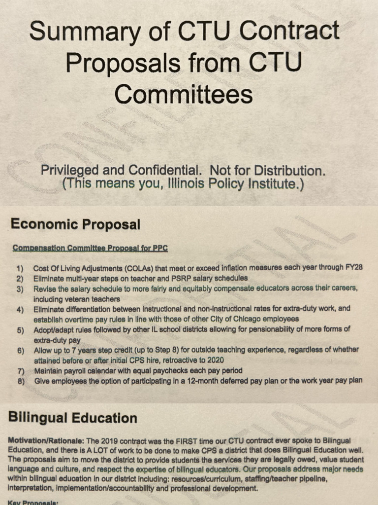 CTU Demands | PDF