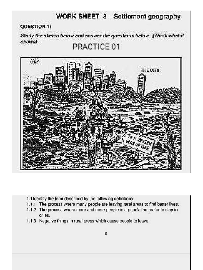 Geog-Settlement Practice | PDF