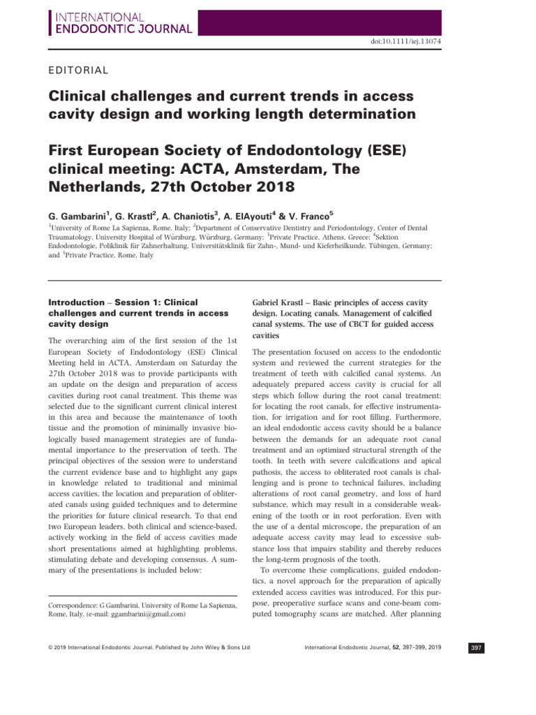 Clinical Challenges and Current Trends I | PDF | Health Sciences ...