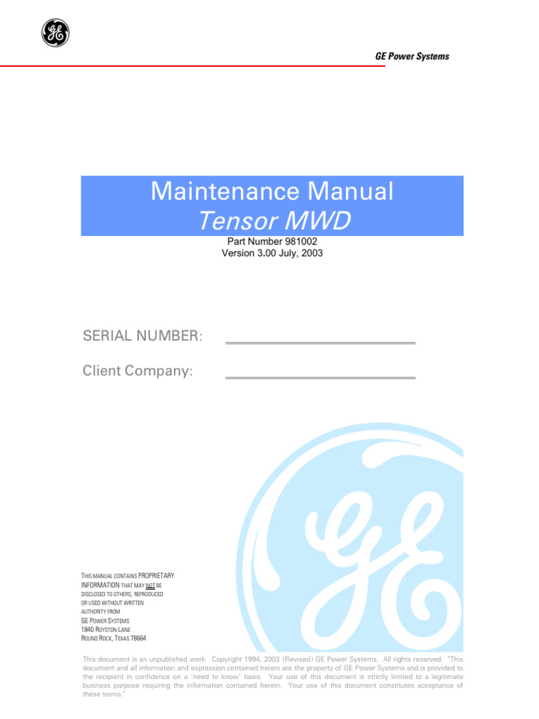 MWD Maint Comp. | PDF