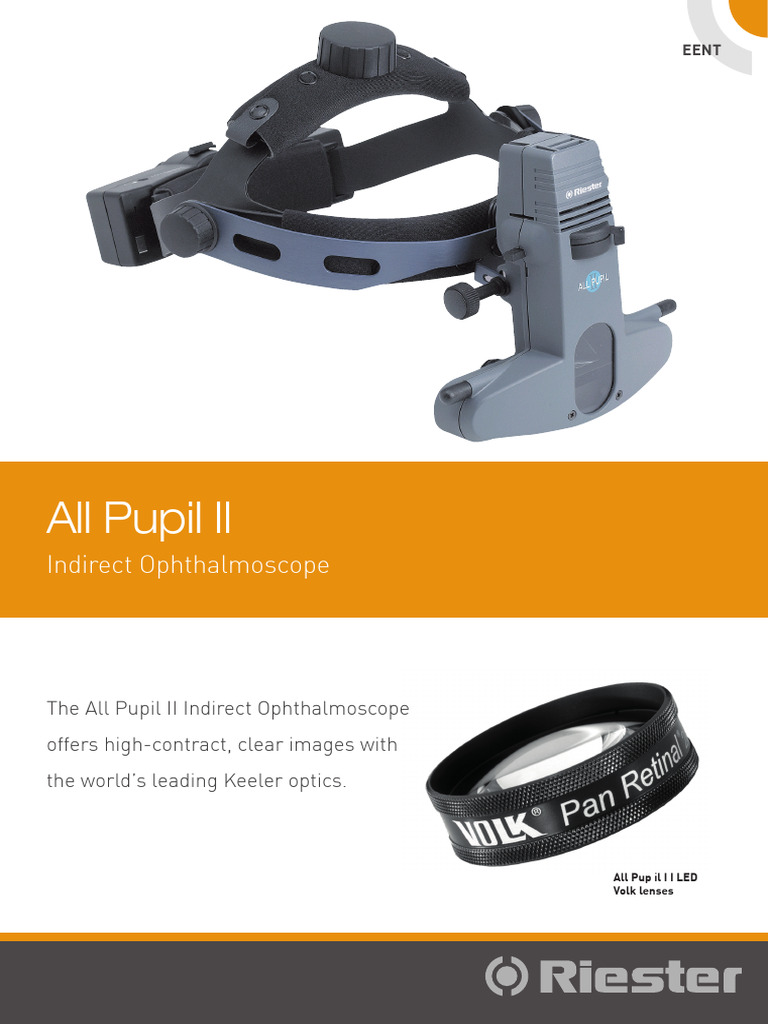 Oftalmoscopio Indirecto Riester All Pupil II | PDF | Camera Lens | Light