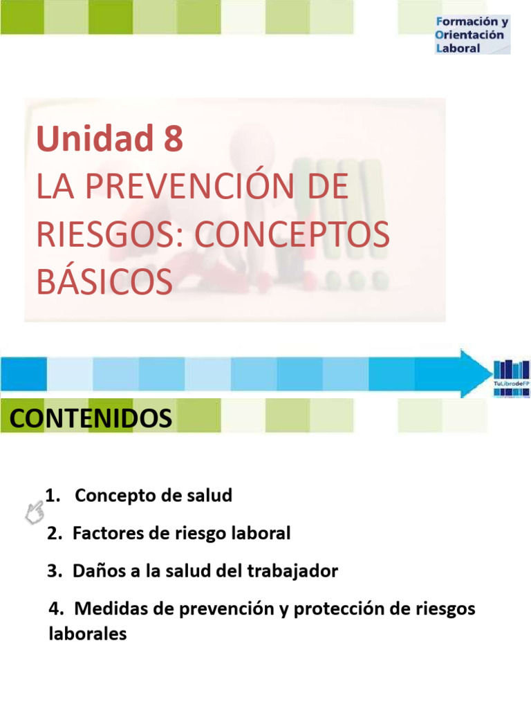 Ud8 Fol23 La Prevencion de Riesgos Conceptos Basicos | Descargar gratis PDF | Especialidades ...