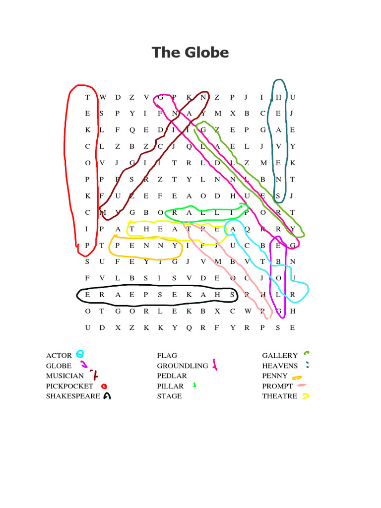 Eduardo Trujillo Pérez - The Globe Wordsearch | PDF