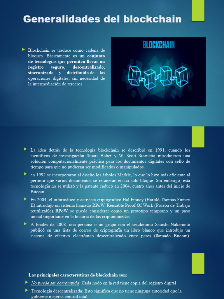 Generalidades del blockchain | PDF | Criptomoneda | Informática
