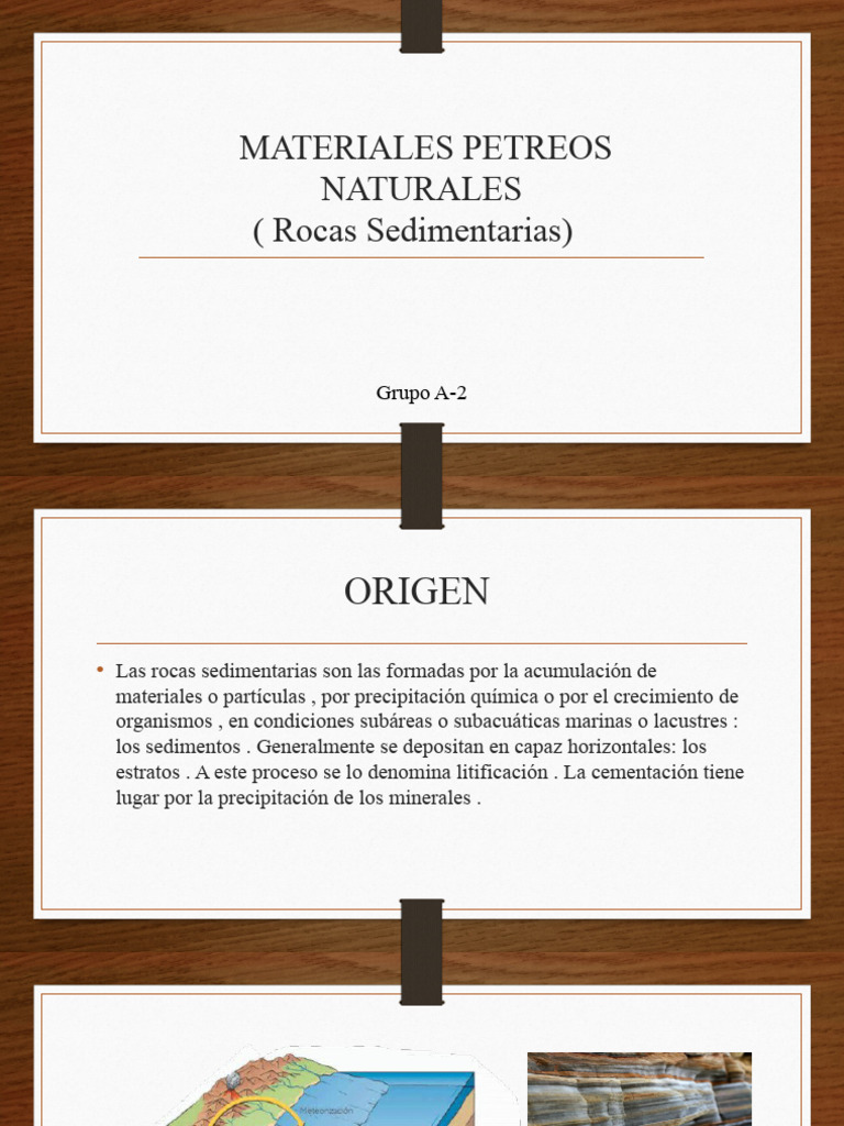 Rocas Sedimentarias: Origen y Uso | PDF | Roca (geología) | Roca ...