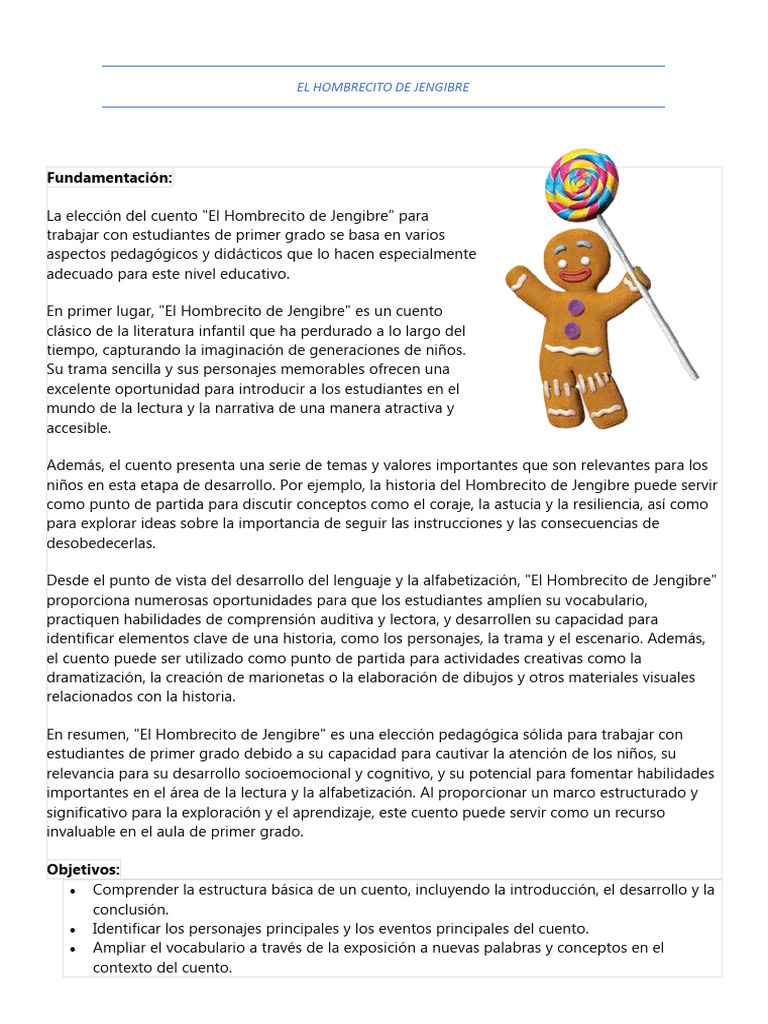 El Hombrecito de Jengibre | PDF | Literatura | Maestros