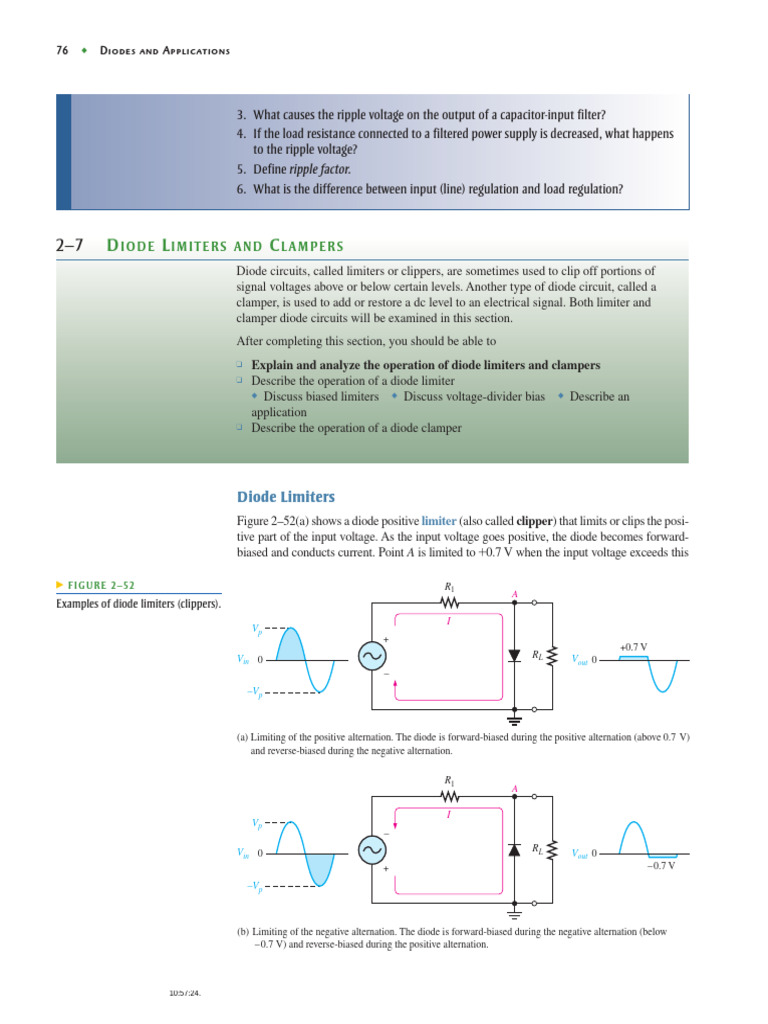 Diode Clipper Circuits | PDF | Rectifier | Diode