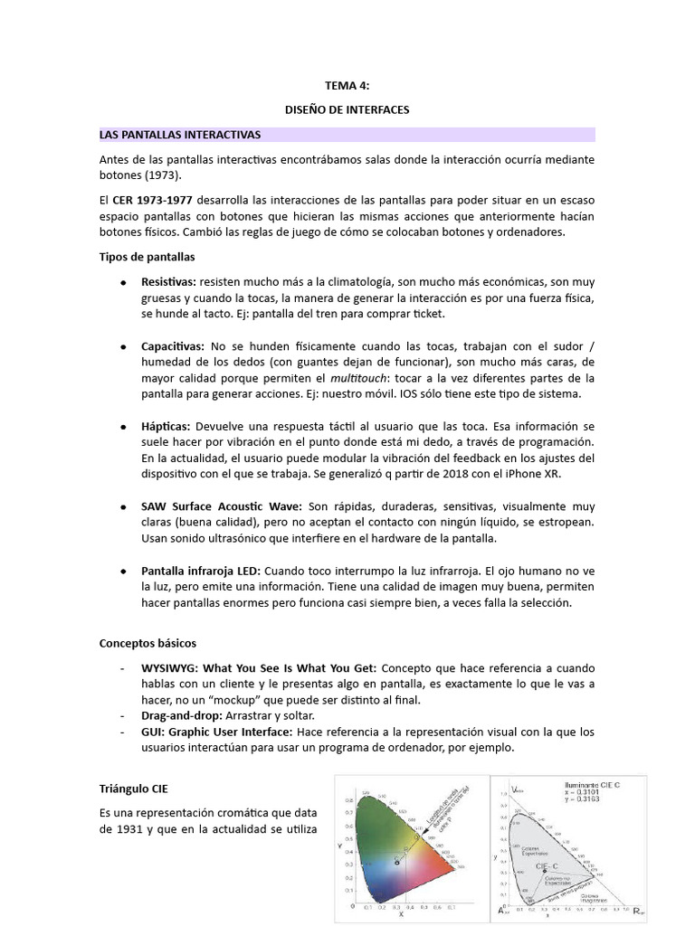 TEMA 4. Diseño de Interacción | PDF | Pantalla táctil | Usabilidad