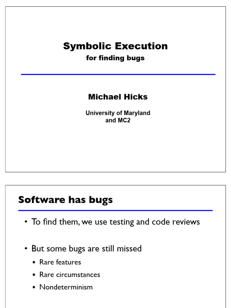 Symbolic Exec | Download Free PDF | Computing | Computer Programming