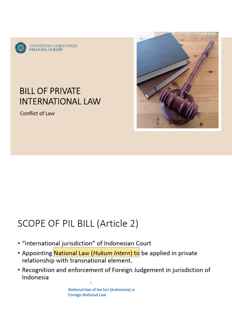 Indonesian Private International Law Overview | PDF | Choice Of Law ...
