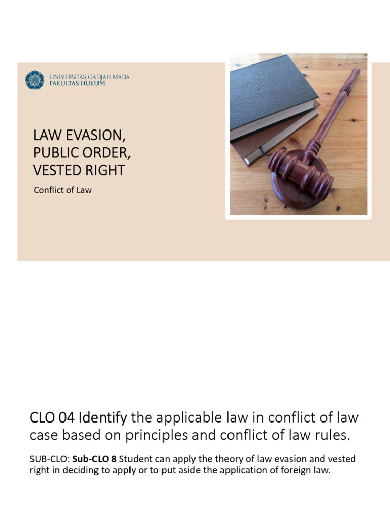 3 CLO 4.6 Law Evasion Vested Right and Public Policy | PDF | Lawsuit ...