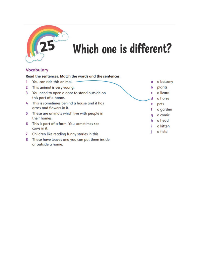Unit 25 - Which One Is Different | PDF