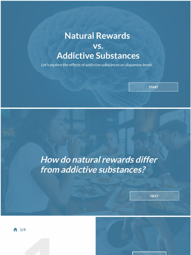 Natural Rewards Versus Addictive Substances - Myth or Fact Exercise | PDF