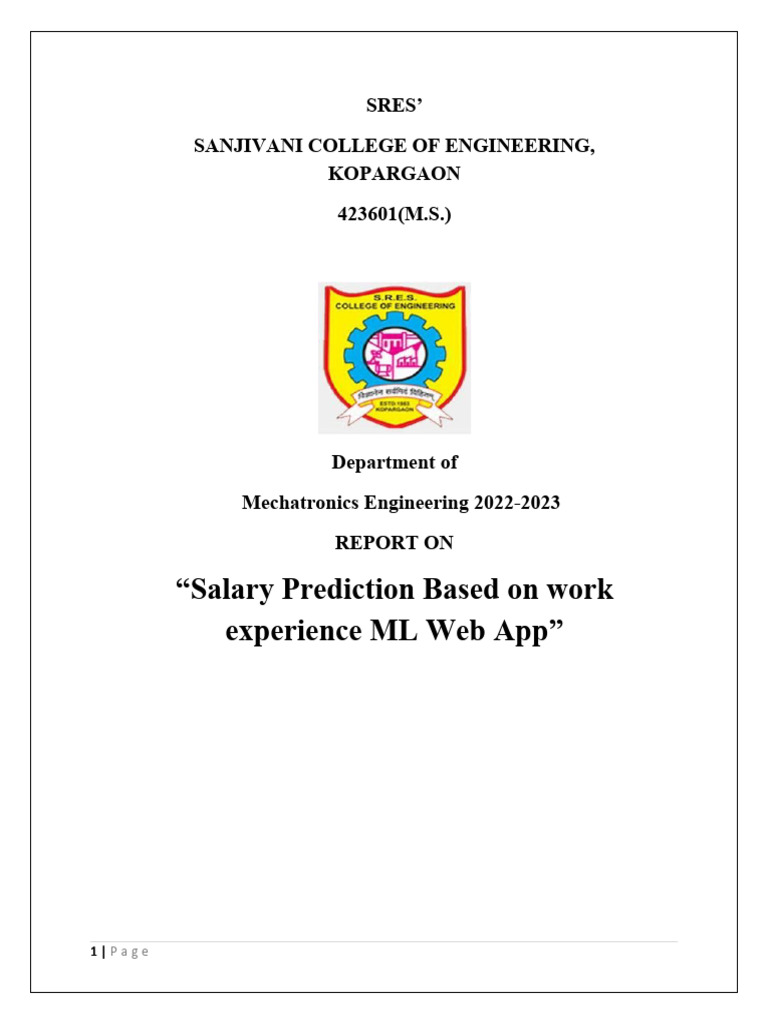 ML Report | PDF | Machine Learning | Prediction