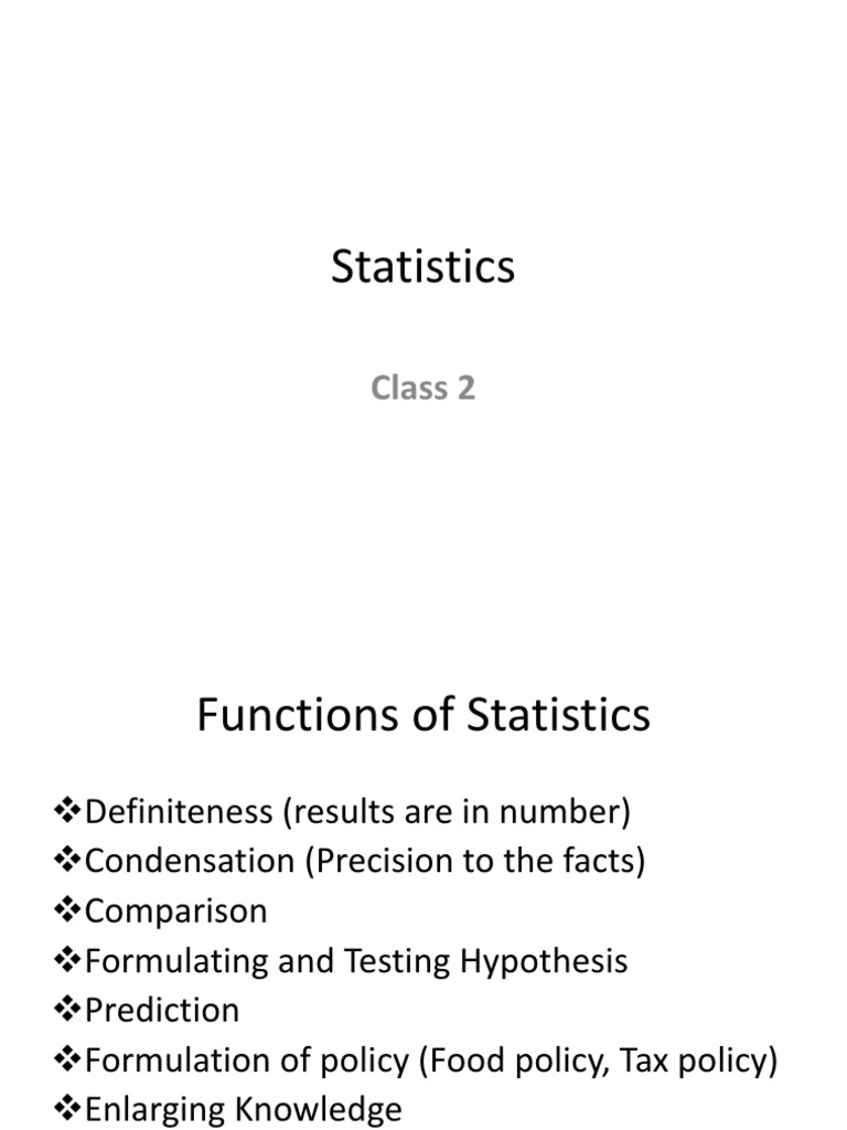Stat Lecture 1 | PDF | Statistics | Science