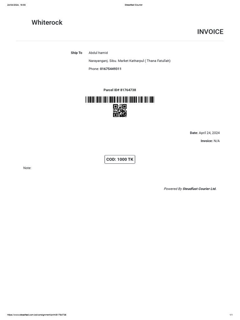 Steadfast Courier | PDF