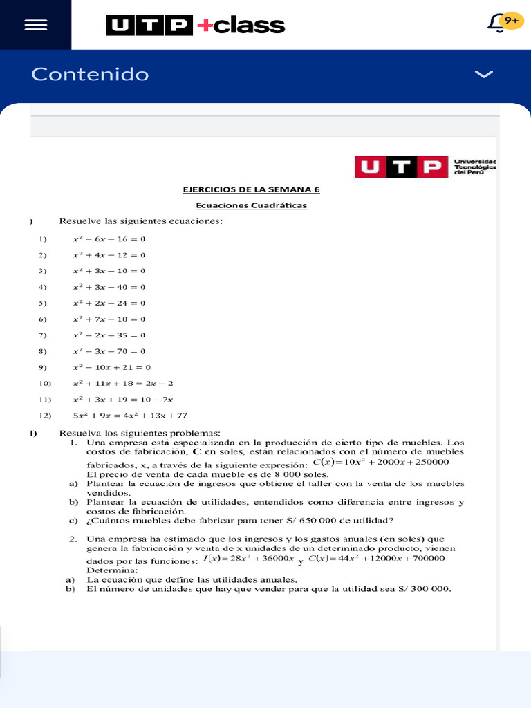 UTP+class Cursos | PDF