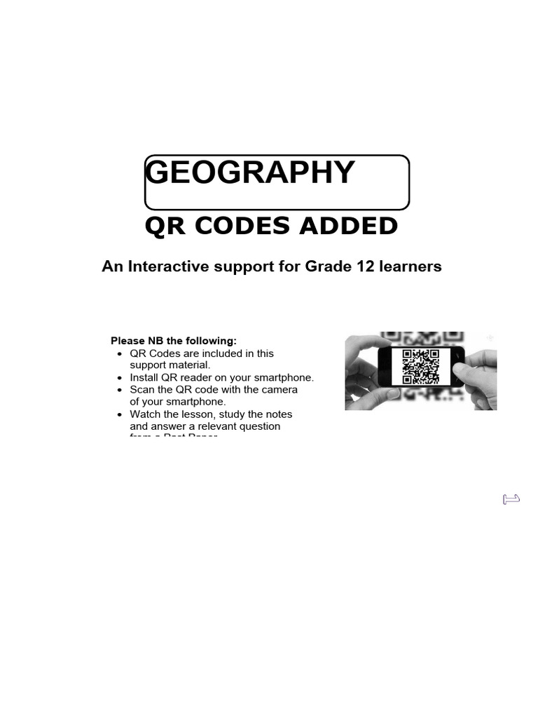 Geography Notes With QR Codes | PDF | Drainage Basin | Tropical Cyclones