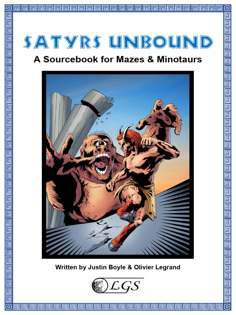 Satyrs Unbound (Mazes & Minotaurs) | PDF | Deities | Shield