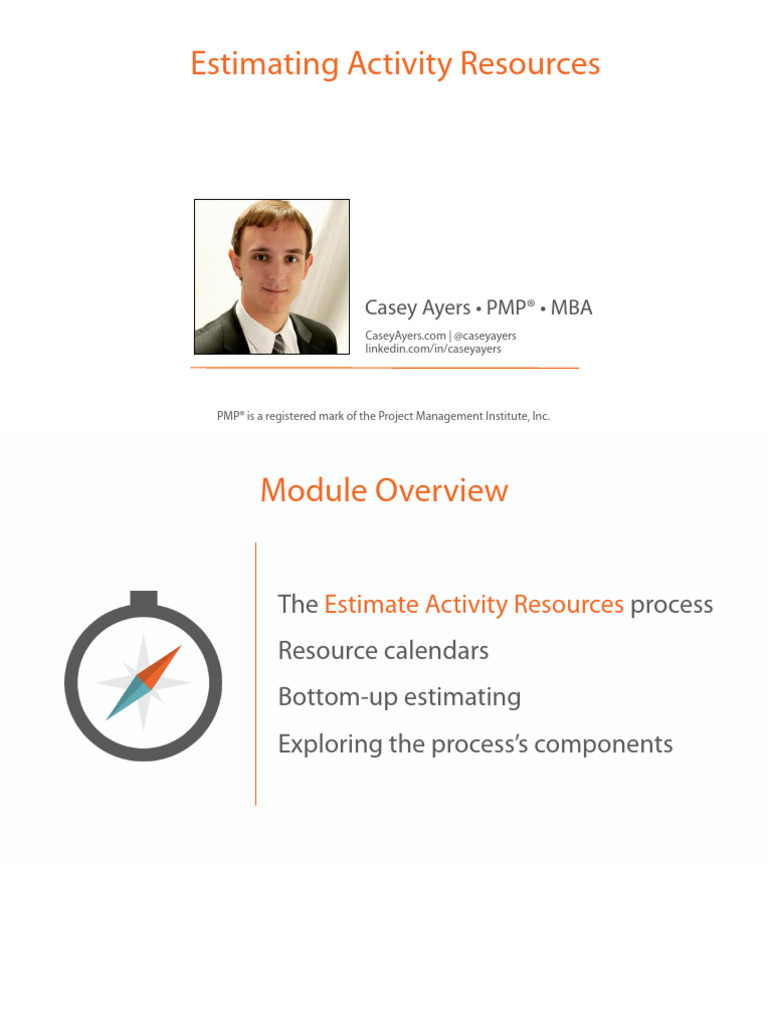 Estimating Activity Resources Slides | PDF | Project Management | Business