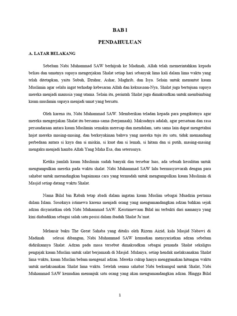 Kisah Bilal Bin Rabah: Muadzin Pertama | PDF | Agama & Spiritualitas