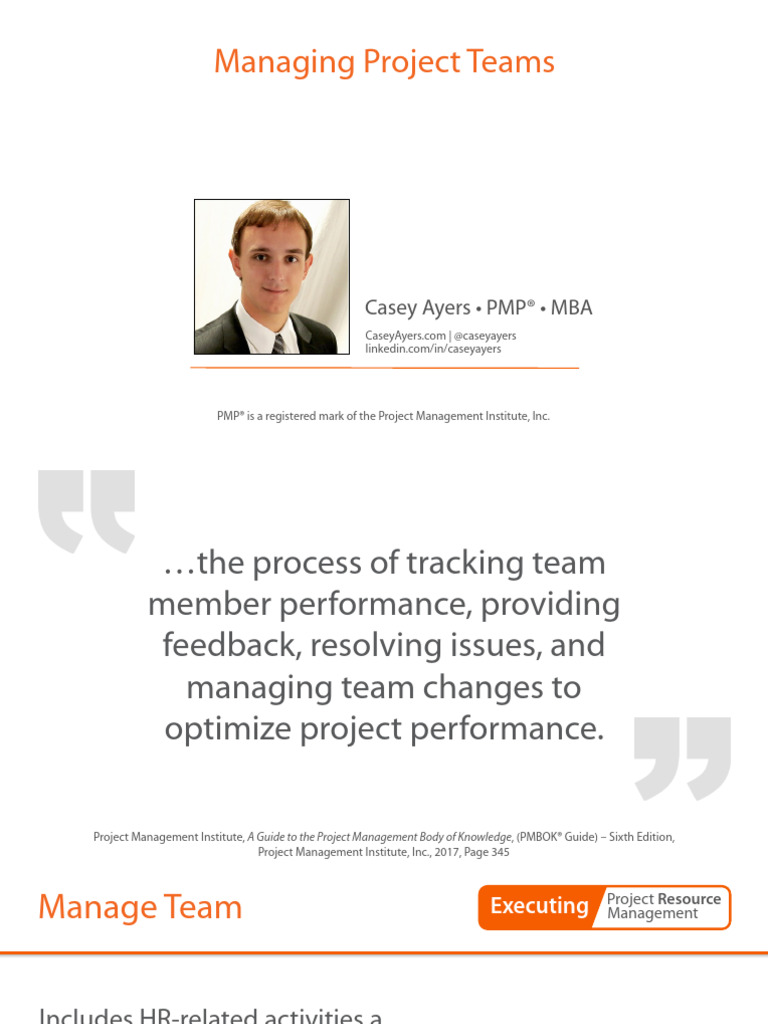 Managing Project Teams Slides | Download Free PDF | Project Management | Decision Making