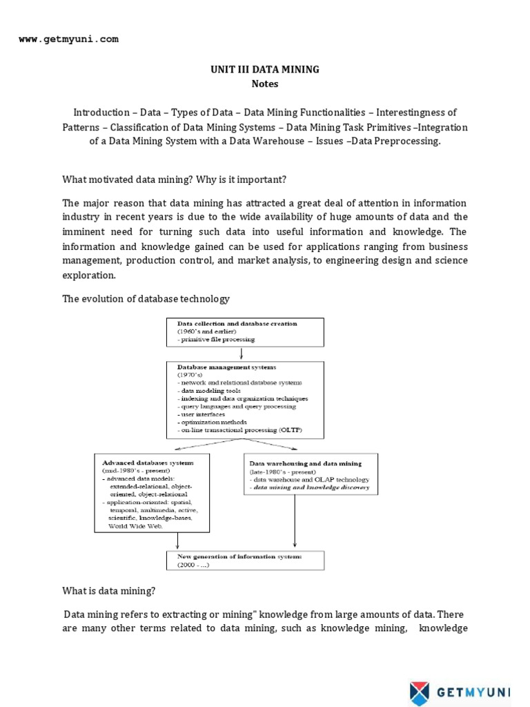 data-mining-warehousing_data-mining_notes | PDF | Data Warehouse | Data ... data-mining-warehousing_data-mining_notes | PDF | Data Warehouse | Data ...