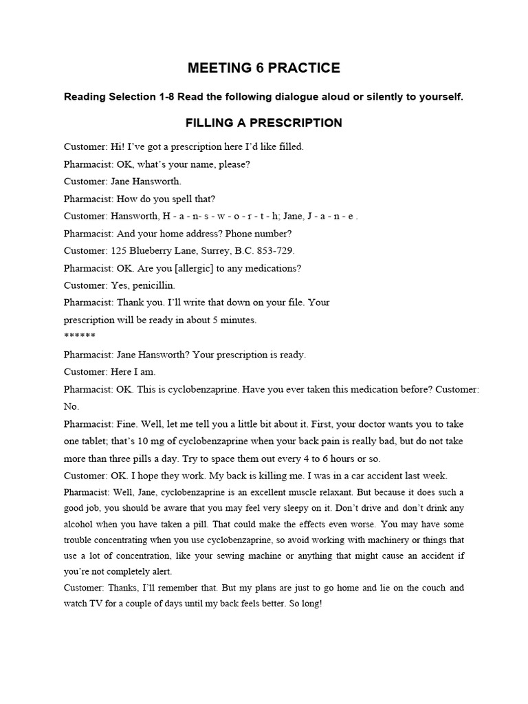 1677087439-file1-MEETING 6 PRACTICE | PDF | Pharmacy | Medical Prescription
