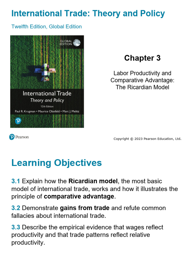C03 Krugman 12e Accessible | PDF | Comparative Advantage | Labour Economics