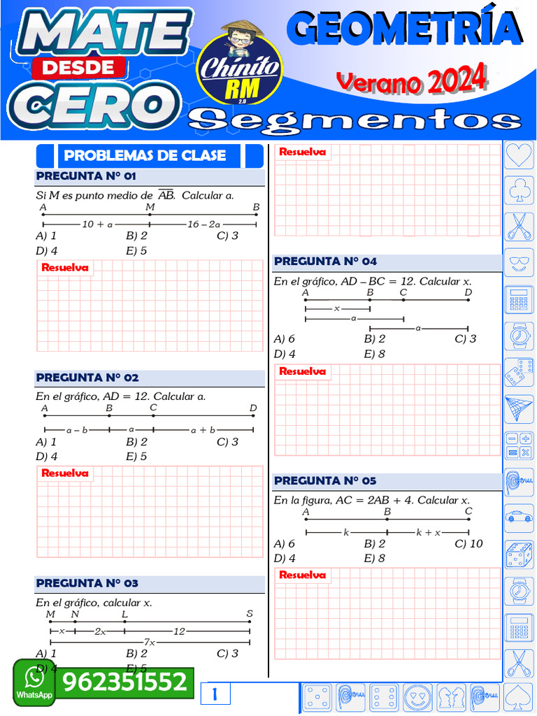 MATERIAL 02 - GEOMETRÍA_SEGMENTOS | PDF