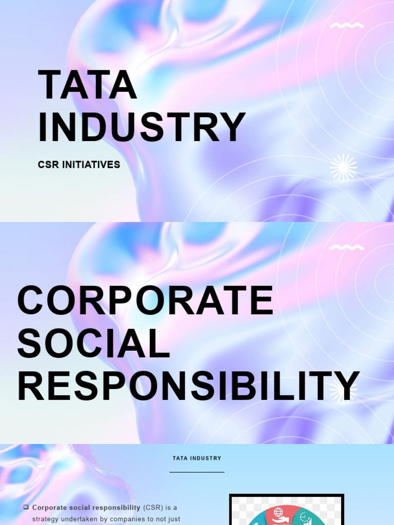 Tata Industry-1 | PDF | Corporate Social Responsibility | Empowerment