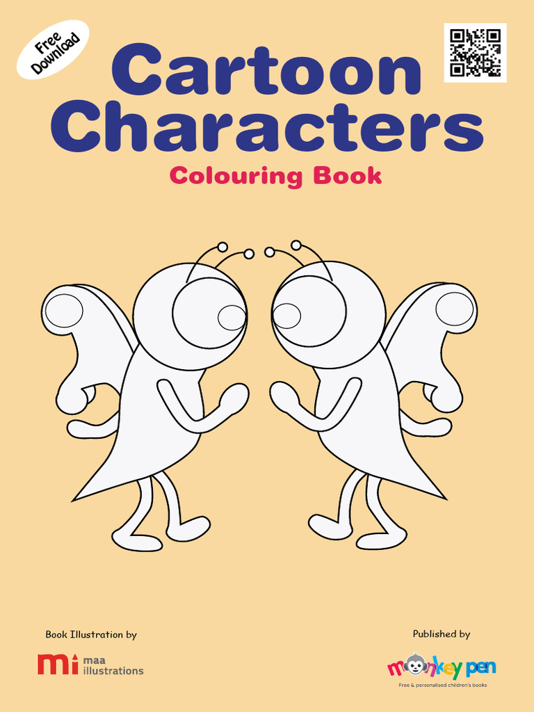007 Cartoon Characters Colouring Book | PDF