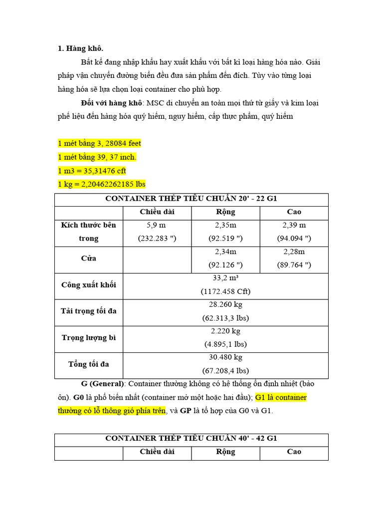 Các Lo I Container | PDF