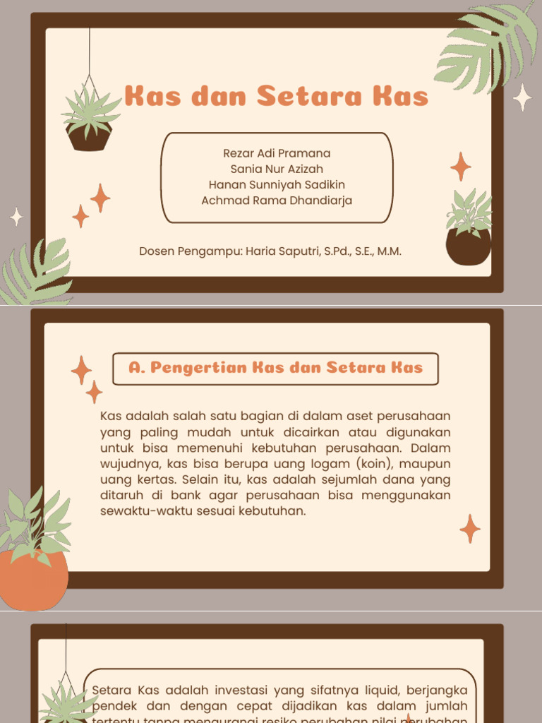 Pengertian Kas dan Setara Kas | PDF