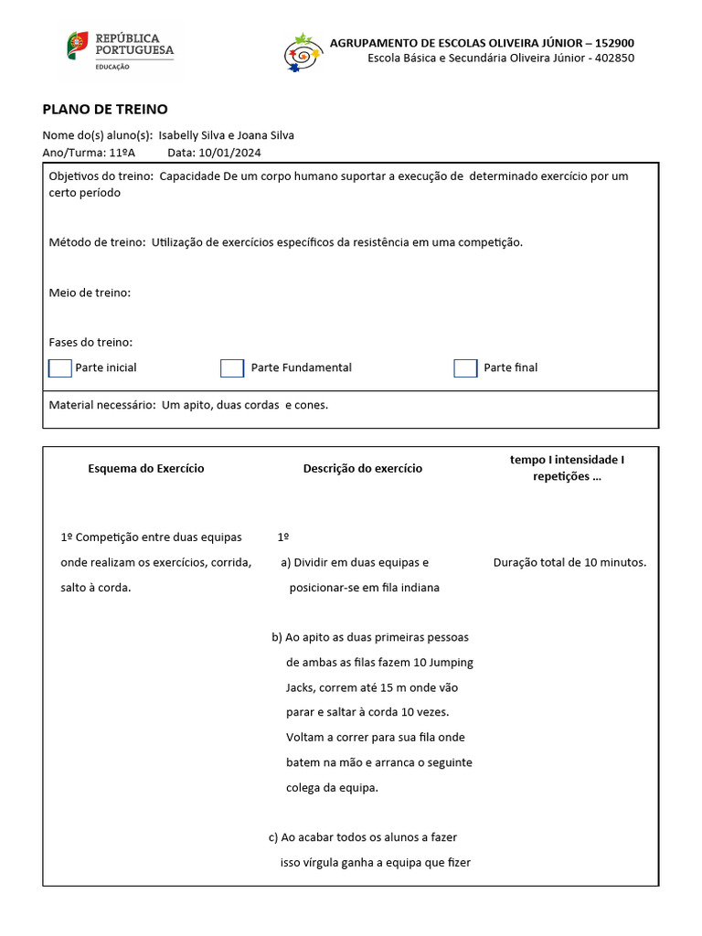 Plano Aula - Atividade Complementar | PDF
