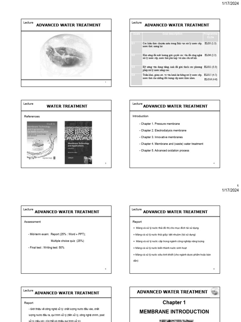 Chapter 1. Membrane Introduction + Pressure Membrane | PDF | Membrane Technology | Diffusion