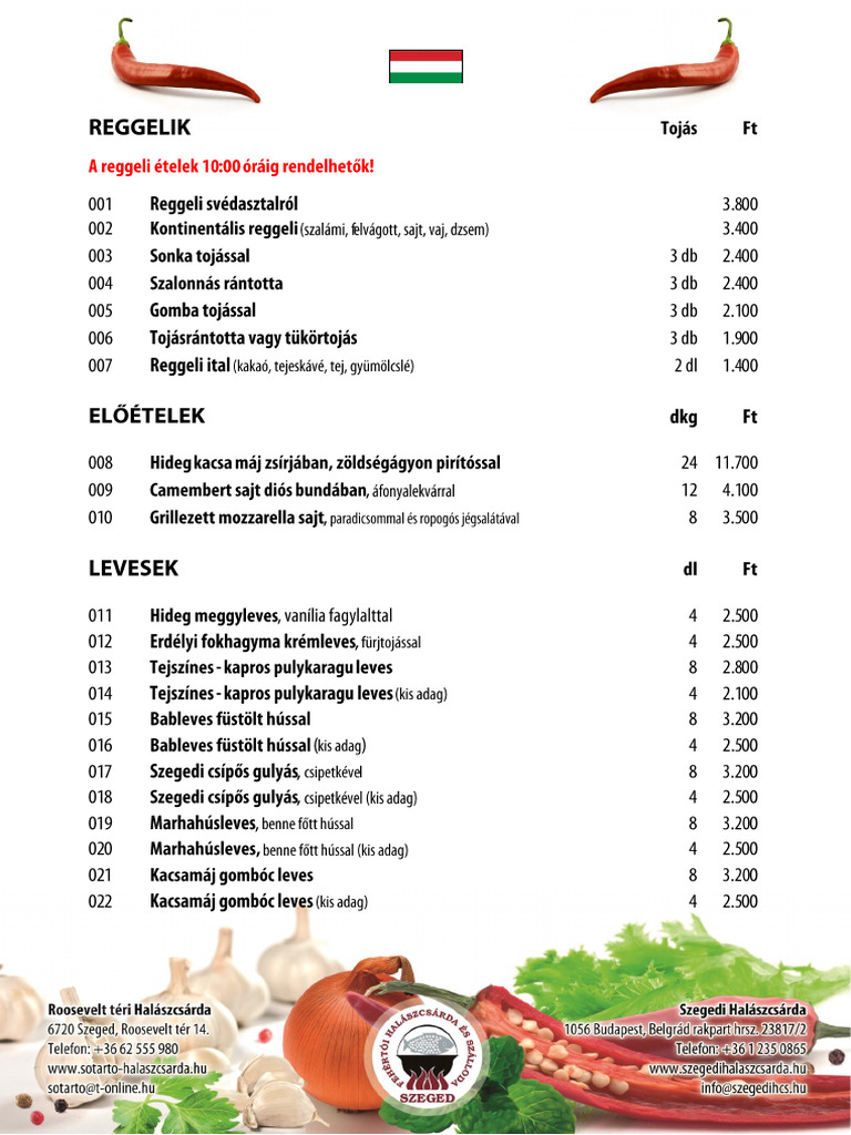 Etlap 2023 07 | PDF