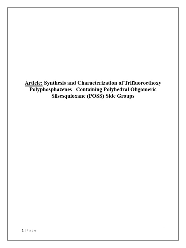 Polymers Assignment No. 2 | PDF | Polymers | Chemical Reactions