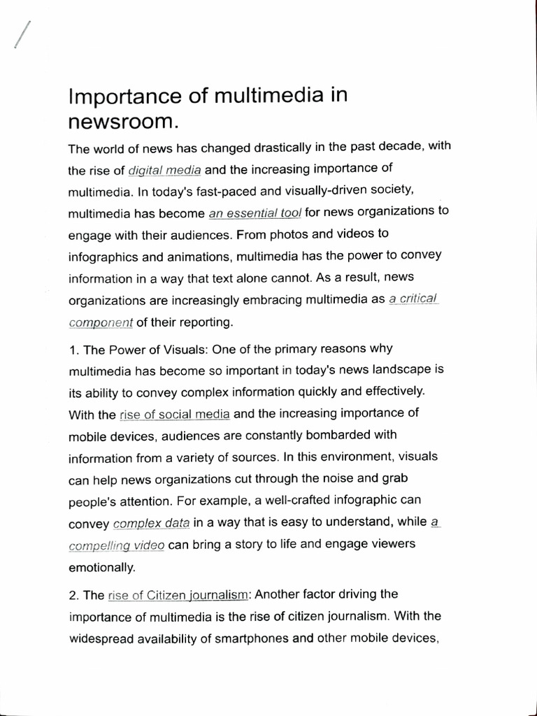 Mmj Reading | PDF | Multimedia | News