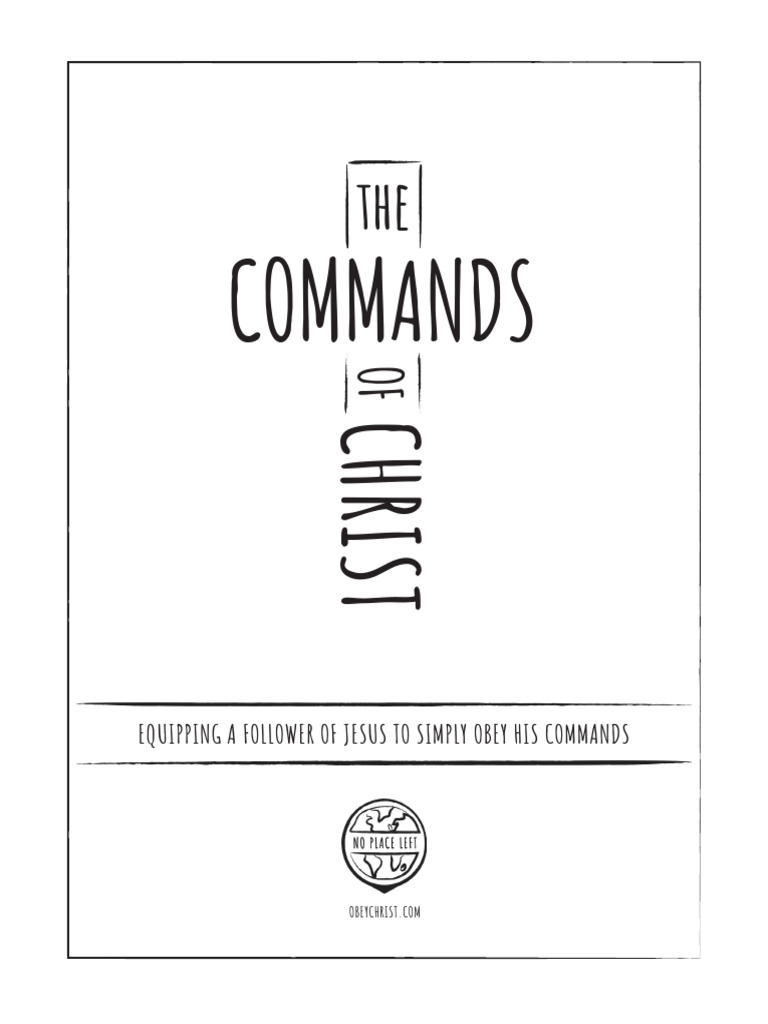 The Commands of Christ | PDF | Jesus | Gospel Of Mark