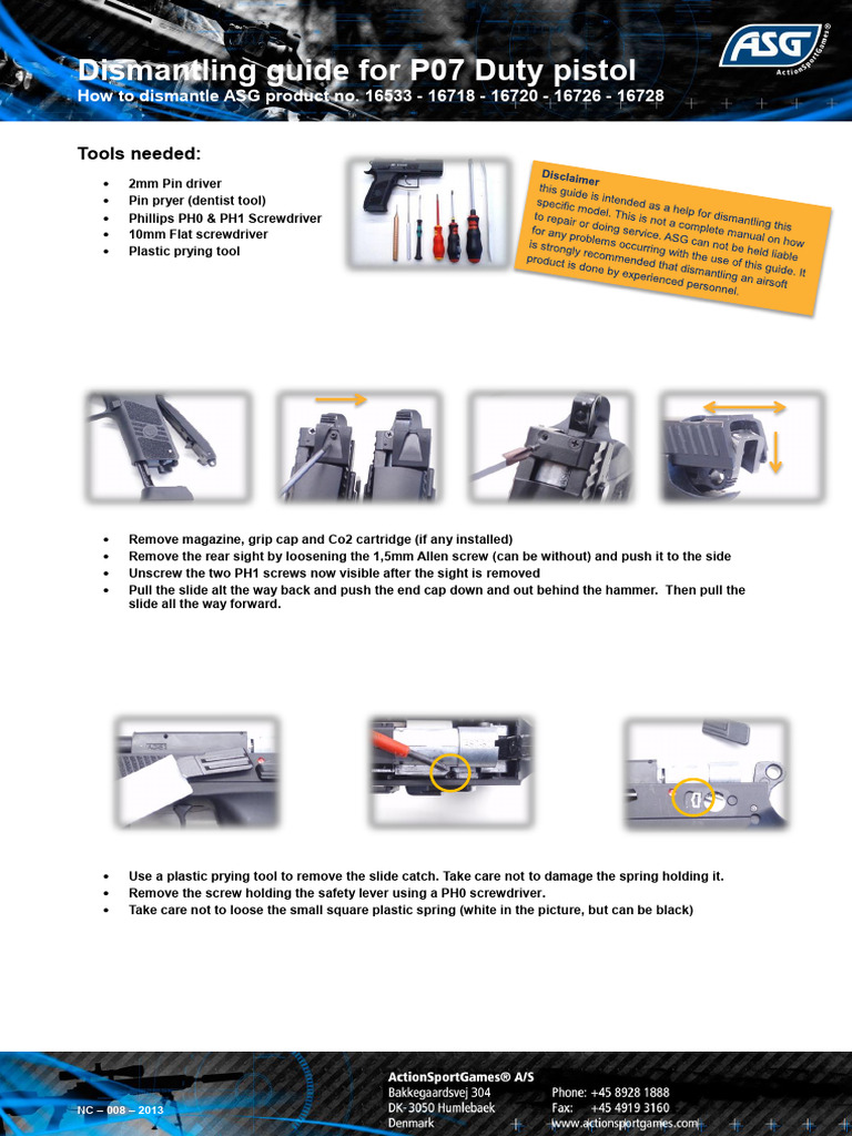 17474+Guide+008+-+Dismantling+the+P07+Duty | PDF | Screw | Flight