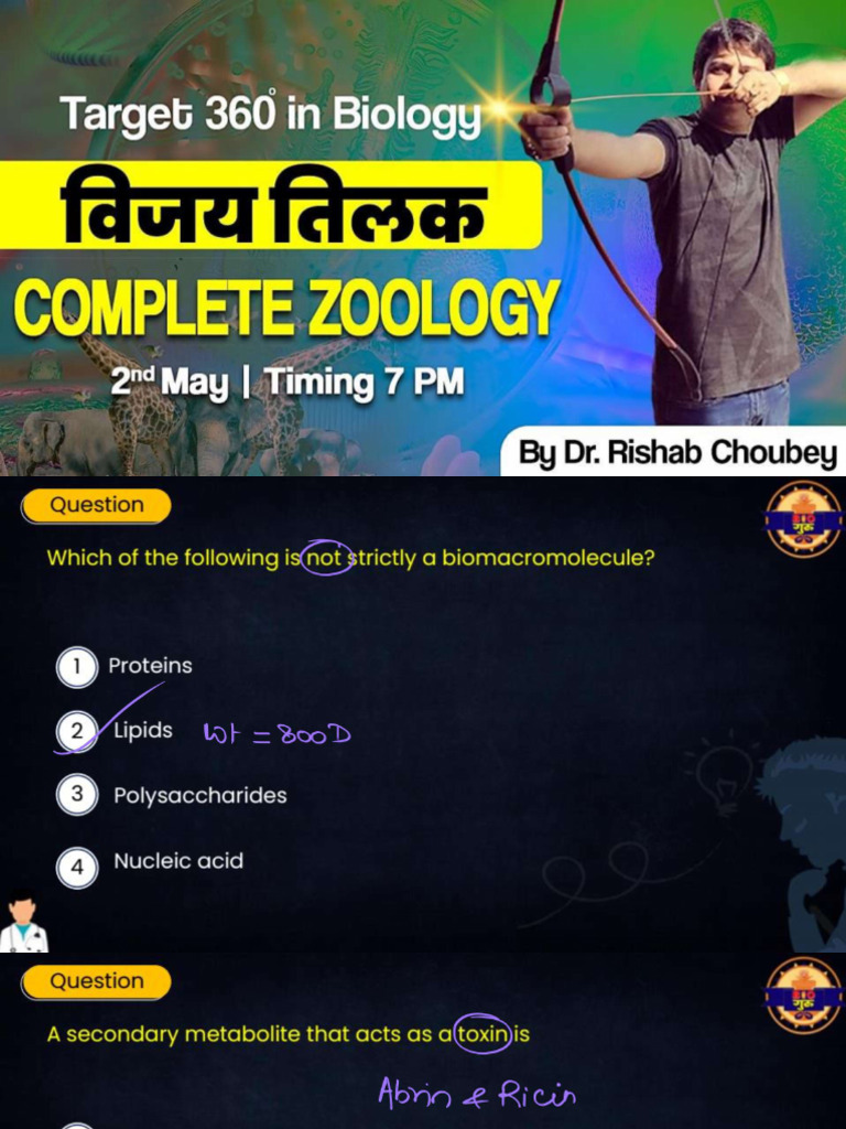 Zoology Solved - Compressed | PDF
