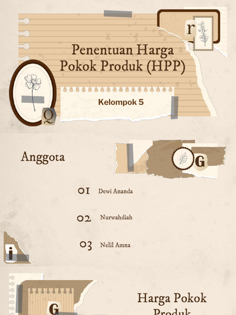 Penentuan Harga Pokok Produk (HPP) | PDF