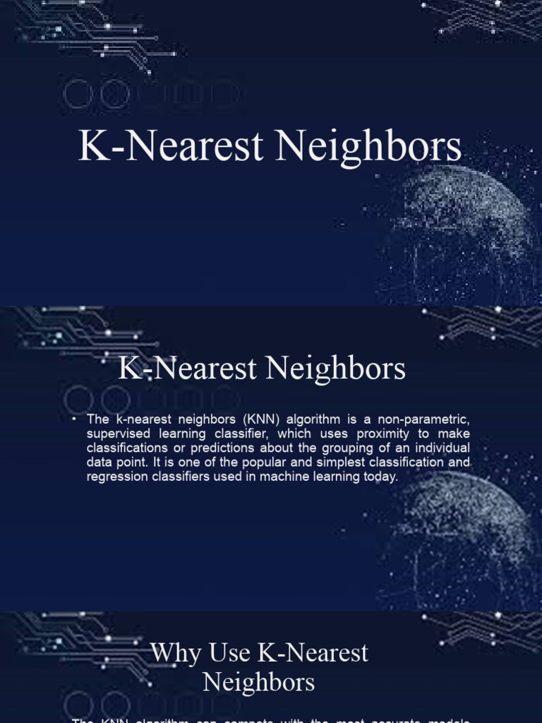 K Nearest Neighbors | PDF | Statistical Classification | Computational Neuroscience