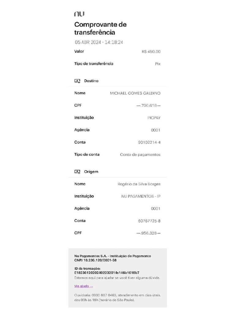 Comprovante Pix | PDF