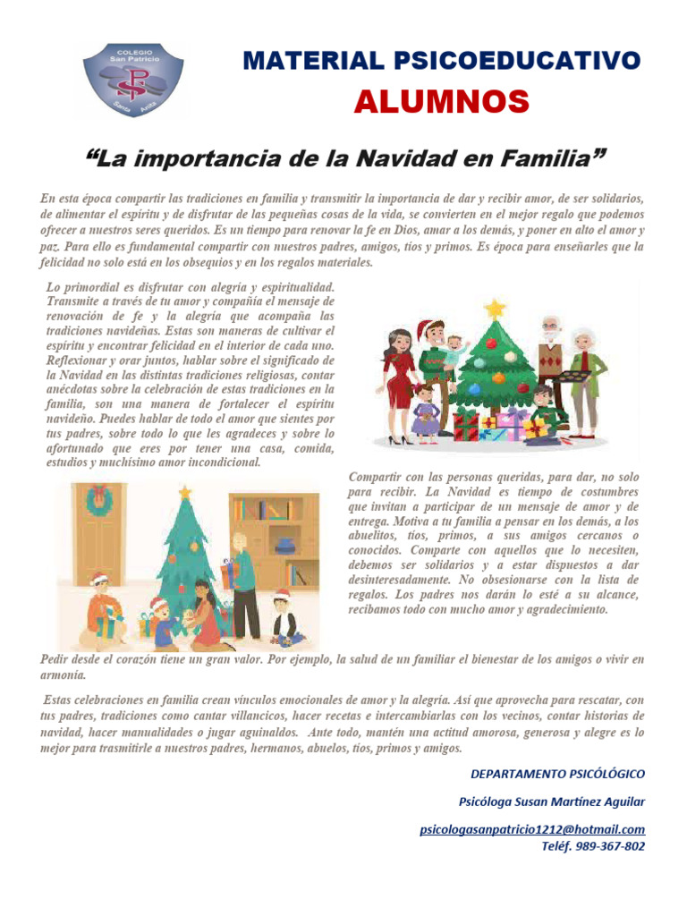 La Importancia de La Navidad en Familia | PDF | Amor | Navidad
