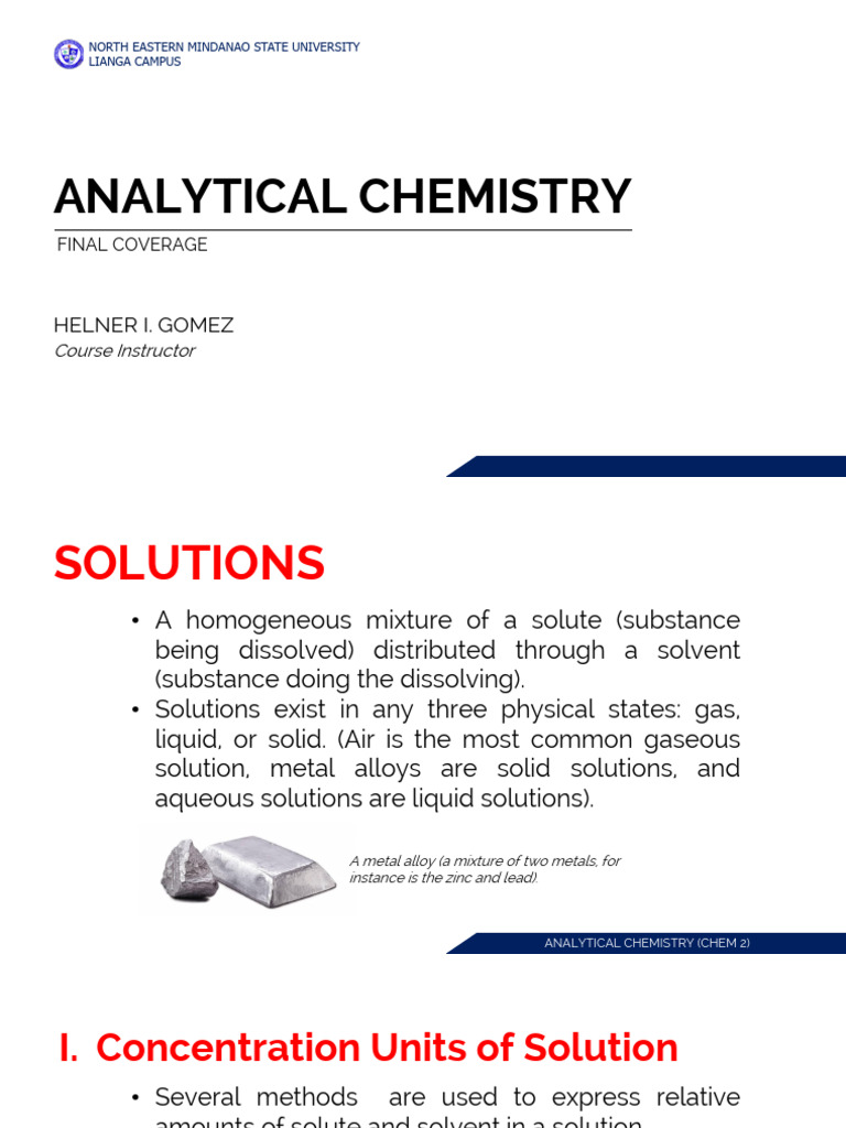 Analytical Chem Solutions | Download Free PDF | Solvation | Chemical Polarity
