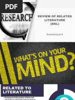RRL Basics | PDF | Qualitative Research | Quantitative Research
