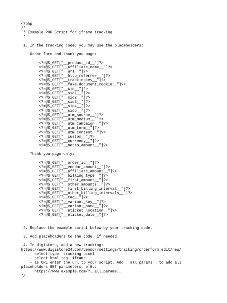 Tracking Via Iframe - PHP | PDF | Html Element | Hypertext